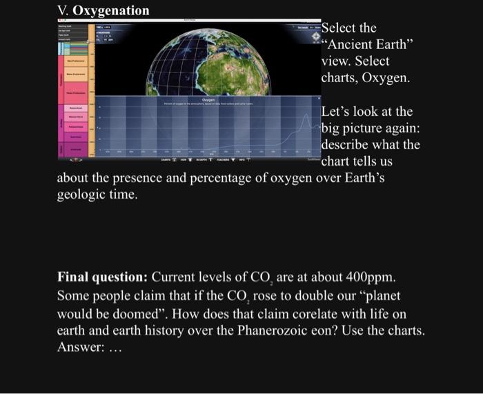 Solved EarthViewer Worksheet I. GEOLOGICAL TIME; EONS and | Chegg.com