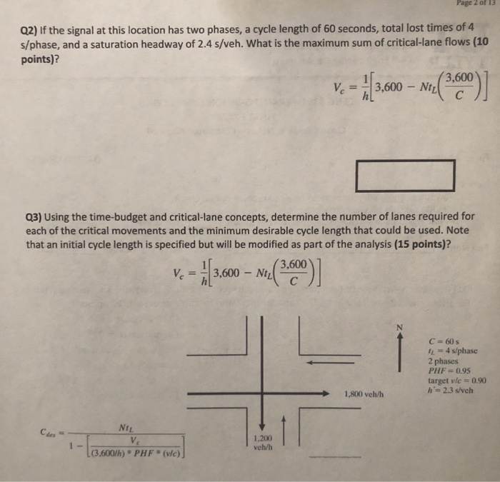 Solved Q1) Consider a given movement at a signalized | Chegg.com