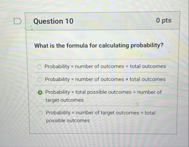 Solved Question 100 ﻿ptsWhat is the formula for calculating | Chegg.com