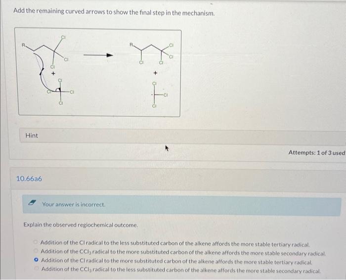 Solved The Kharasch reaction is a radical process in which | Chegg.com