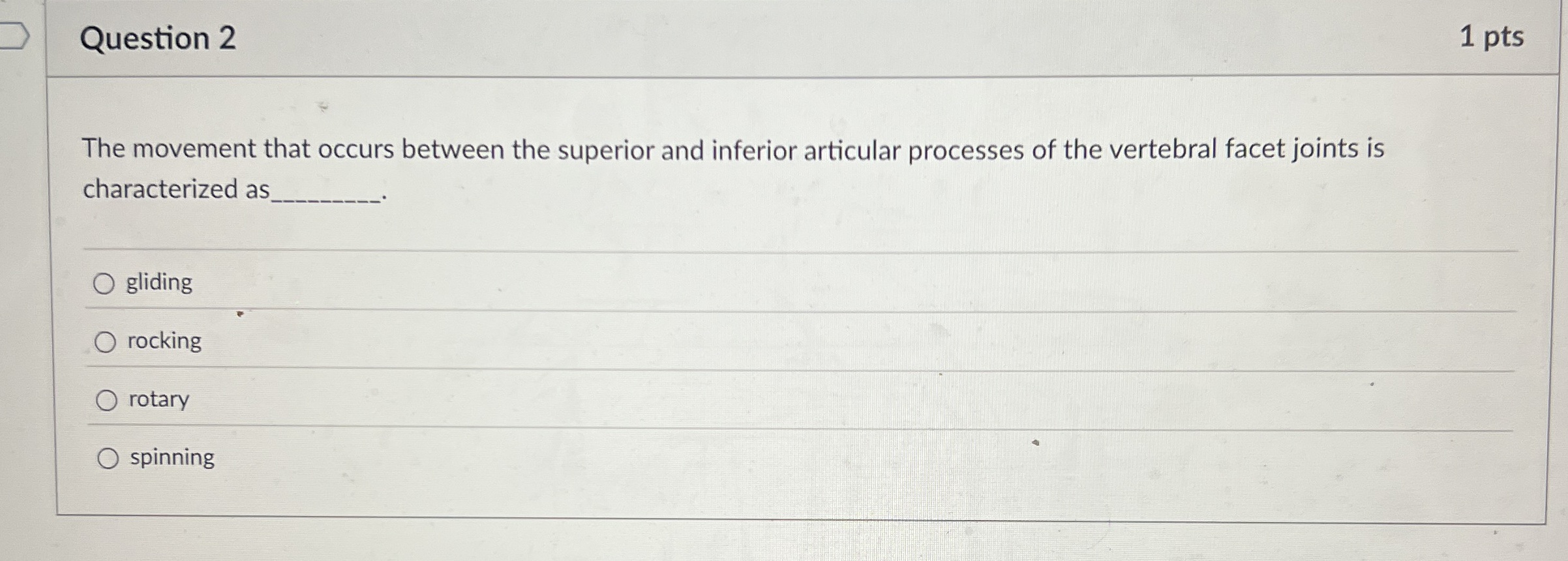 Solved Question 21 ﻿ptsThe movement that occurs between the | Chegg.com