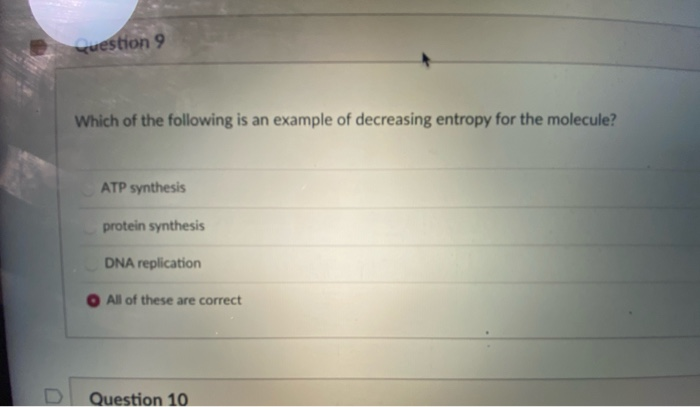 Solved Question 9 Which of the following is an example of | Chegg.com