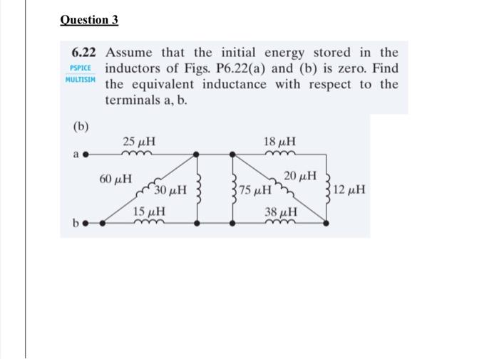 Solved 6.22 Assume that the initial energy stored in the | Chegg.com