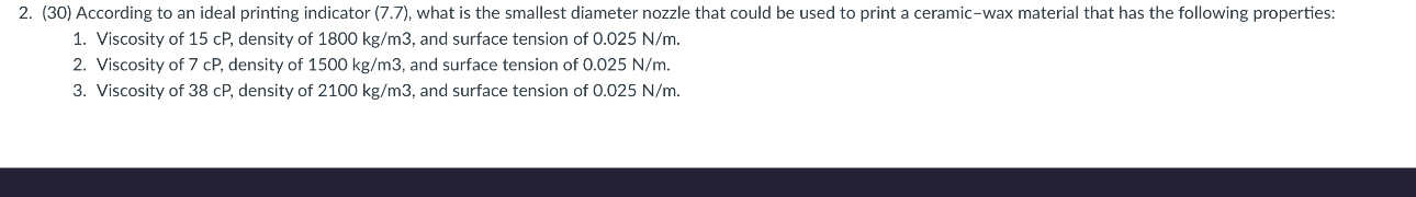 Solved (30) ﻿According to an ideal printing indicator (7.7), | Chegg.com