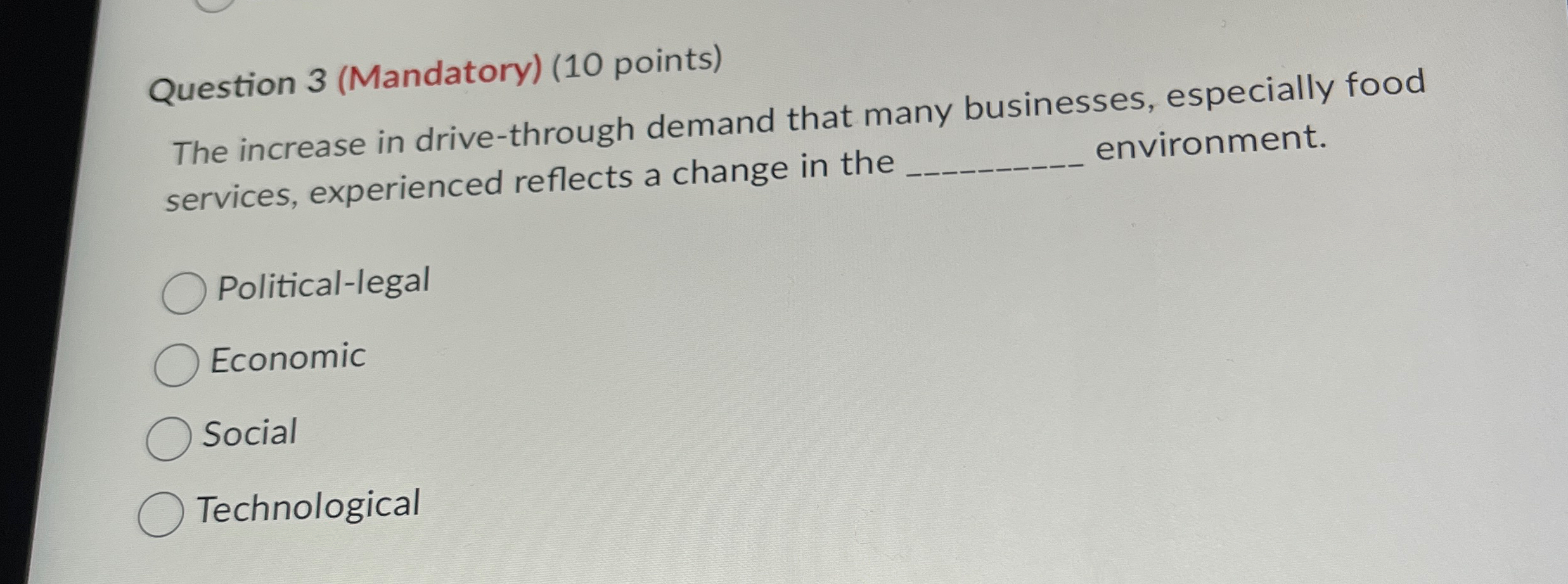 Solved Question 3 (Mandatory) (10 ﻿points)The increase in | Chegg.com