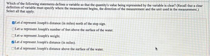 Solved Which of the following statements defines a variable | Chegg.com