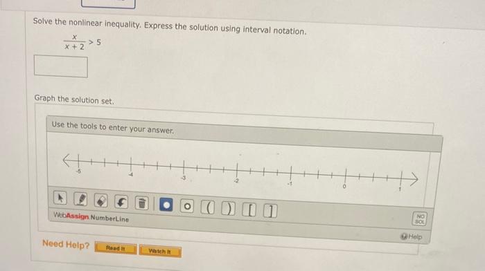 Solved Solve the nonlinear inequality. Express the solution | Chegg.com