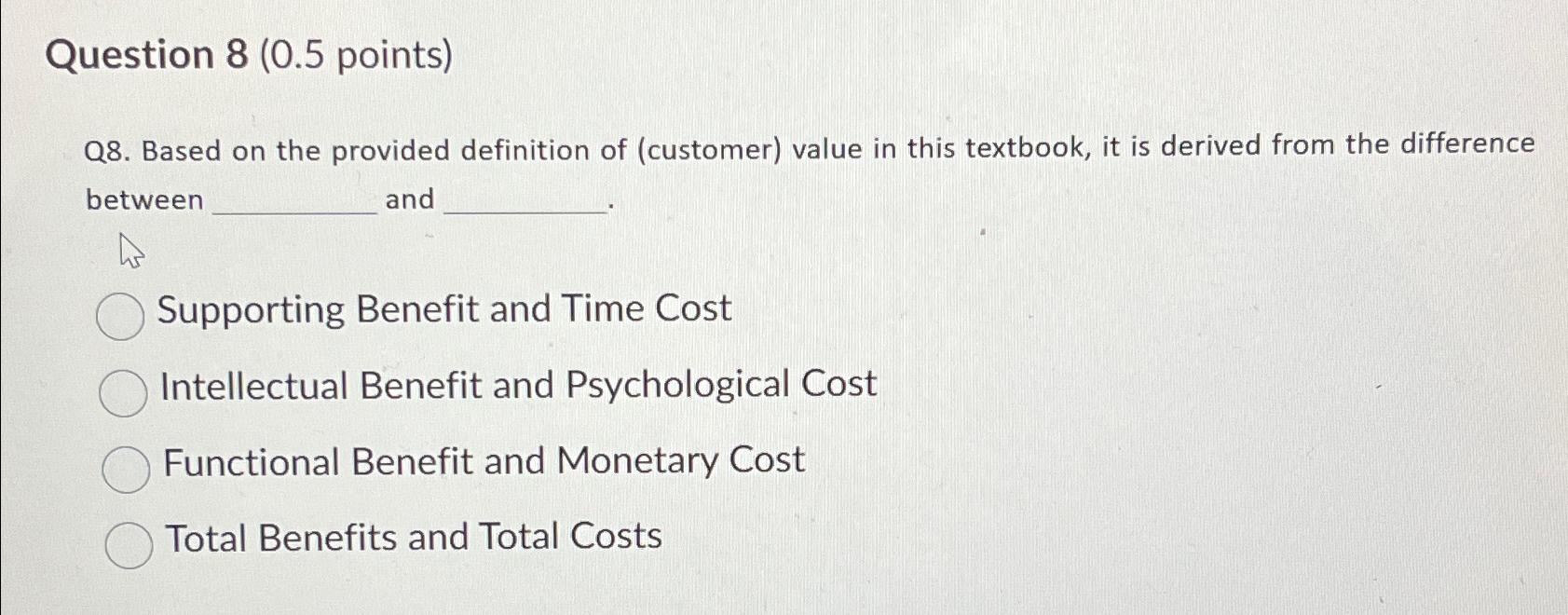 Solved Question 8 (0.5 ﻿points)Q8. ﻿Based on the provided | Chegg.com