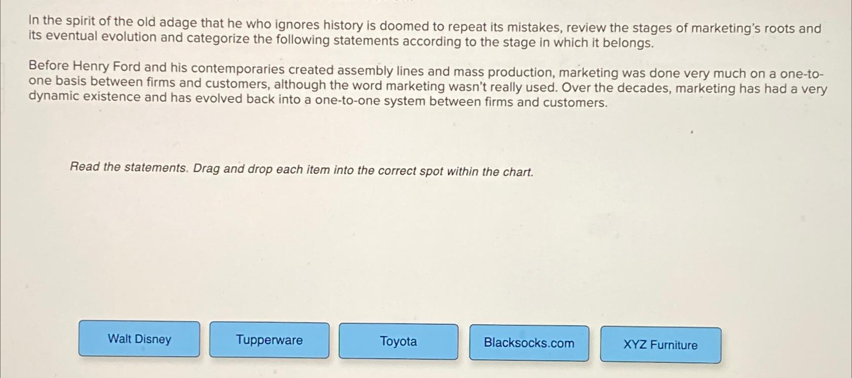 Solved In the spirit of the old adage that he who ignores | Chegg.com