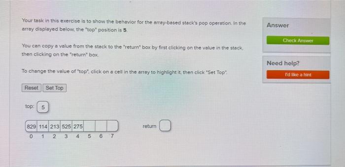 Solved Your task in this exercise is to show the behavior | Chegg.com