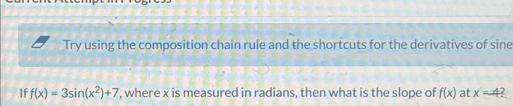 Solved Try using the composition chain rule and the | Chegg.com