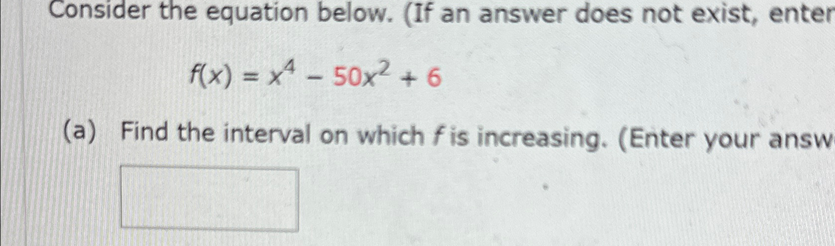 Solved Consider the equation below. (If an answer does not | Chegg.com