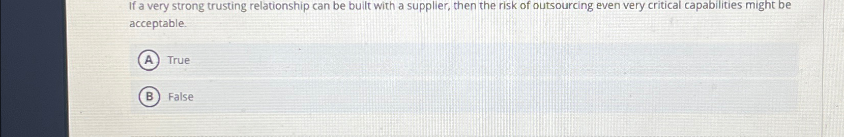 Solved If a very strong trusting relationship can be built | Chegg.com