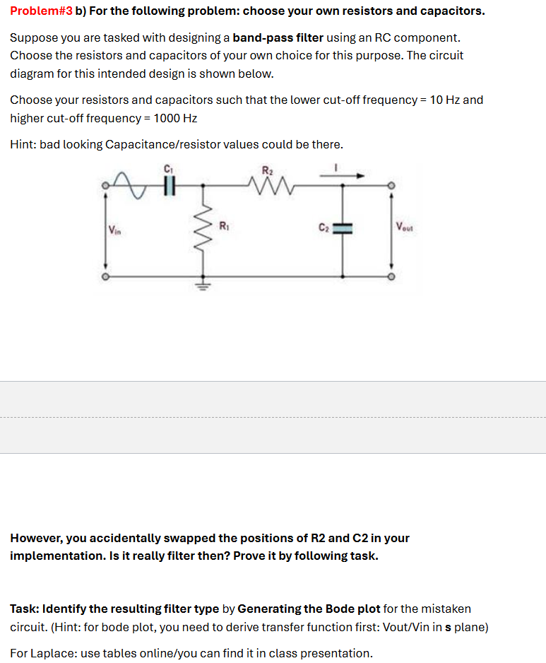Solved Problem\#3 ﻿b) ﻿For the following problem: choose | Chegg.com