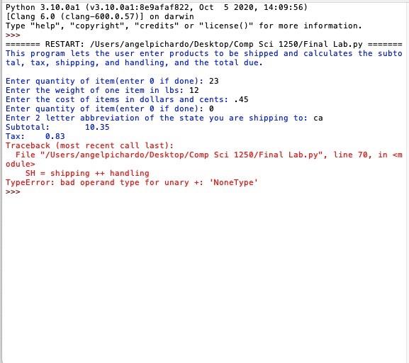 Solved Python 3.10.0a (v3.10.0a1:8e9afaf 822, 0ct | Chegg.com
