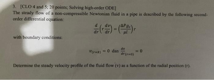 Solved 3. [CLO 4 and 5;20 points; Solving high-order ODE] | Chegg.com