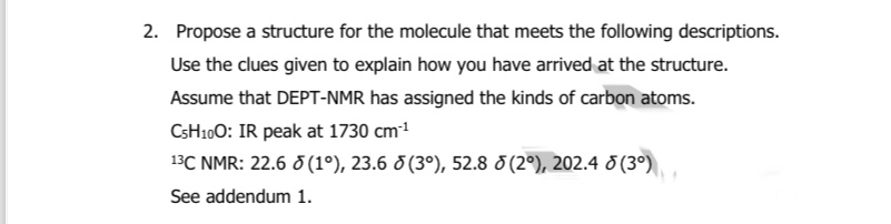 Solved Propose a structure for the molecule that meets the | Chegg.com