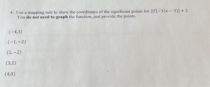 4. Use a mapping rule to show the coordinates of the | Chegg.com