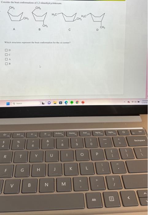 Solved Consider the boat conformations of | Chegg.com