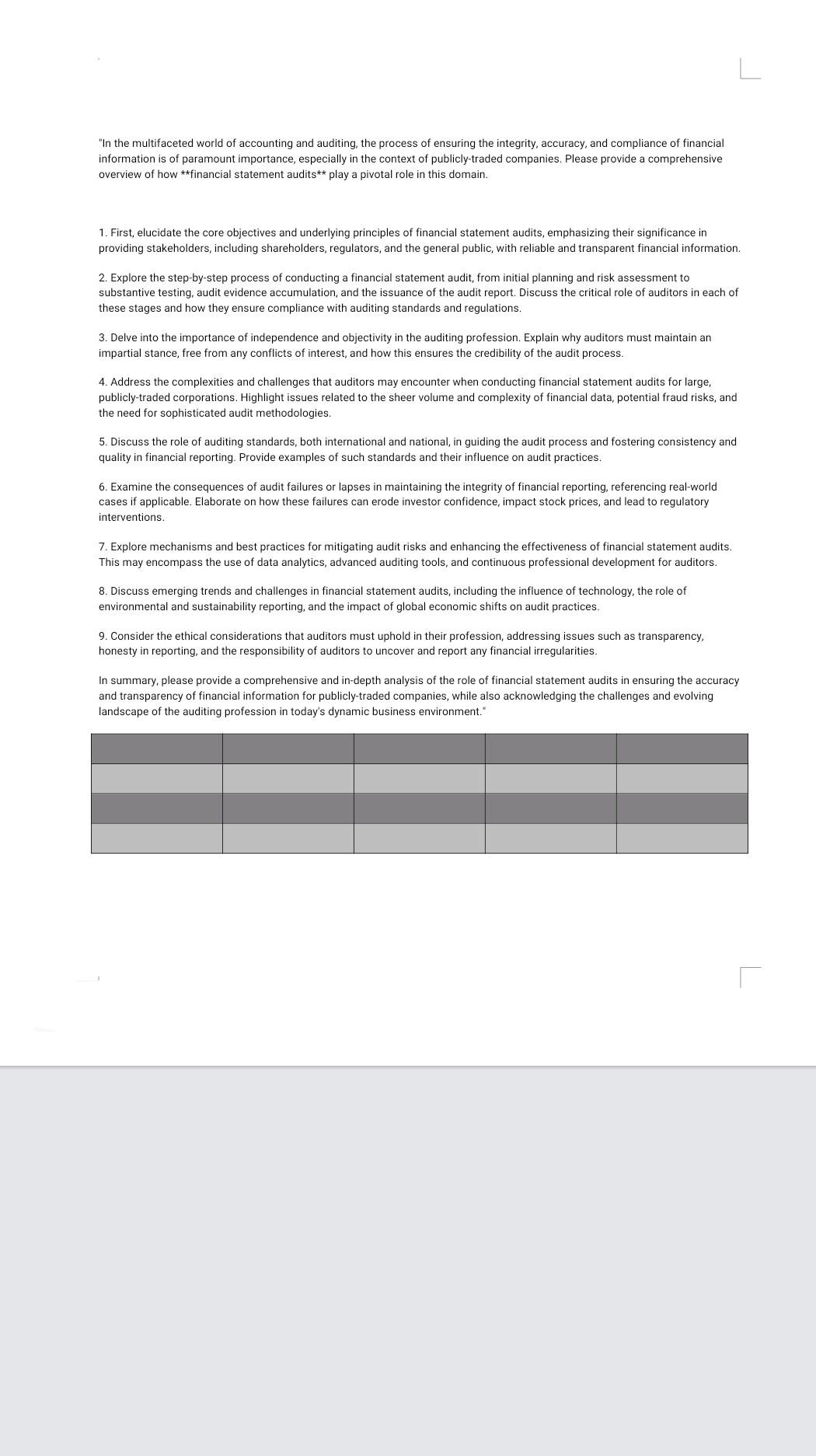 Solved "In the multifaceted world of accounting and | Chegg.com