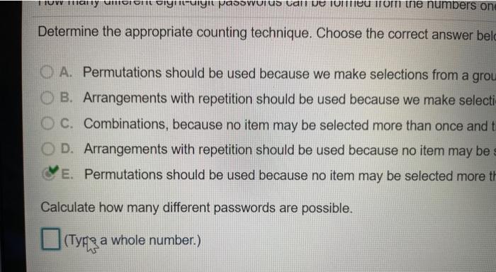 Solved How many different eight-digit passwords can be | Chegg.com