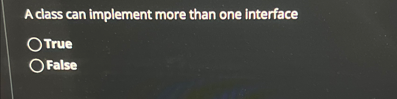 Solved A class can implement more than one | Chegg.com