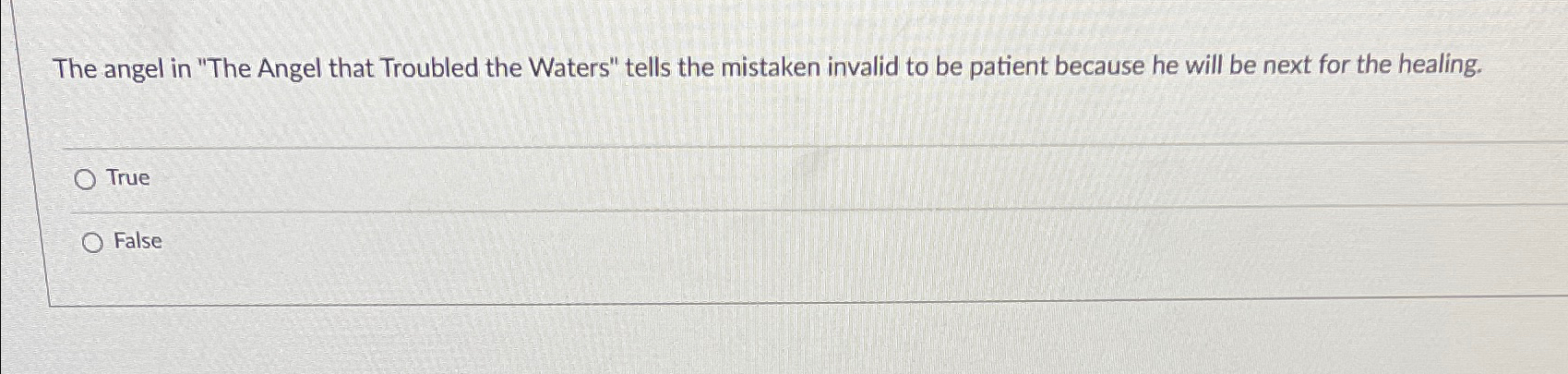 Solved The angel in "The Angel that Troubled the Waters" | Chegg.com
