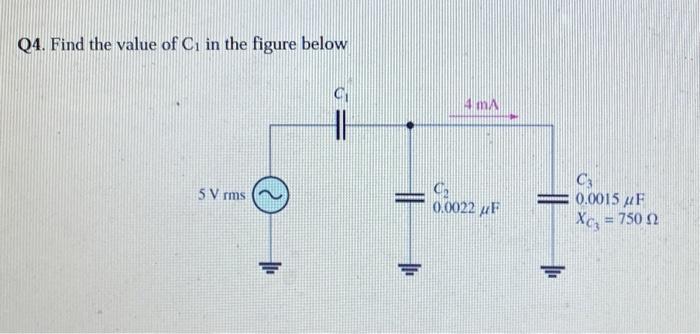 Solved Q4. Find the value of C1 in the figure below | Chegg.com