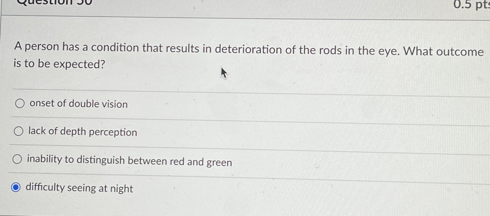 Solved A person has a condition that results in | Chegg.com