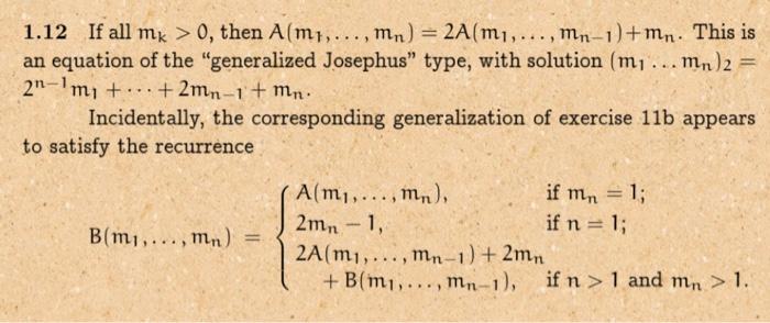 Solved 12 Let's generalize exercise 11 a even further, by | Chegg.com