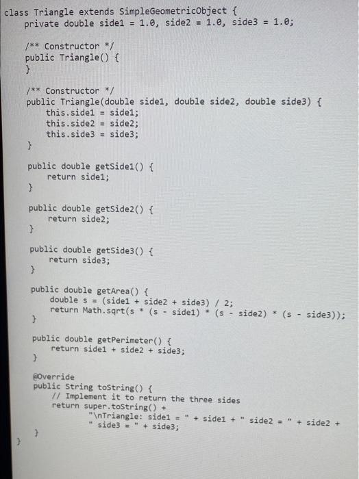Solved This lab will continue to use your Triangle, and | Chegg.com
