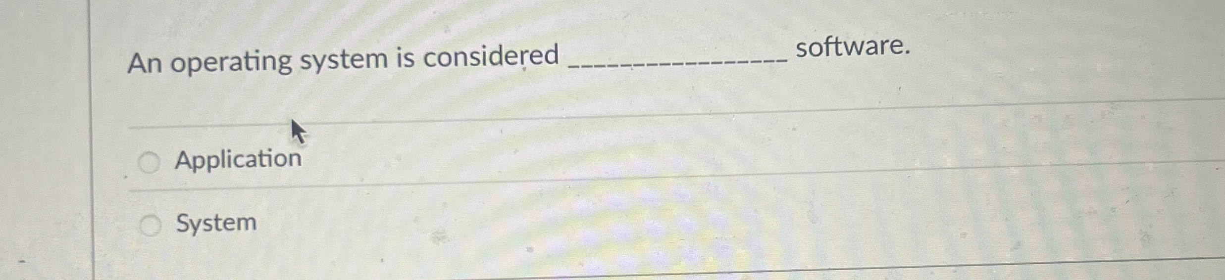 Solved An operating system is | Chegg.com