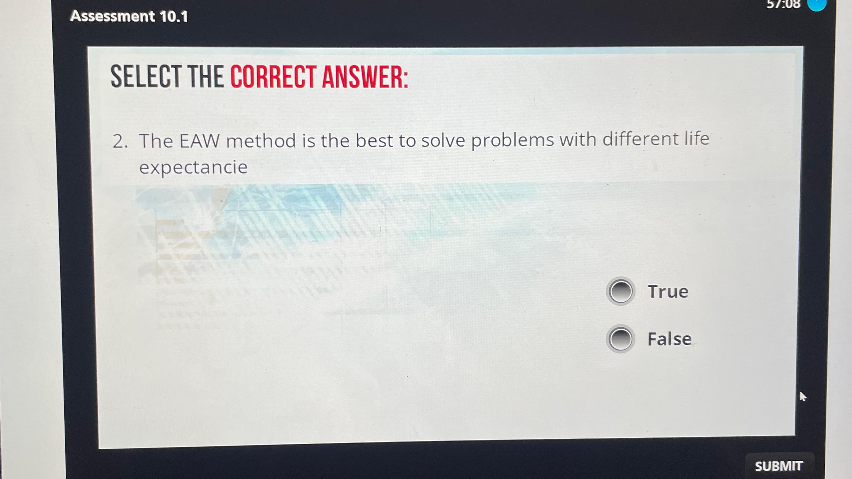 Solved Assessment 10.1SELECT THE CORRECT ANSWER:2. The EAW | Chegg.com Solved Assessment 10.1SELECT THE CORRECT ANSWER:2. The EAW | Chegg.com