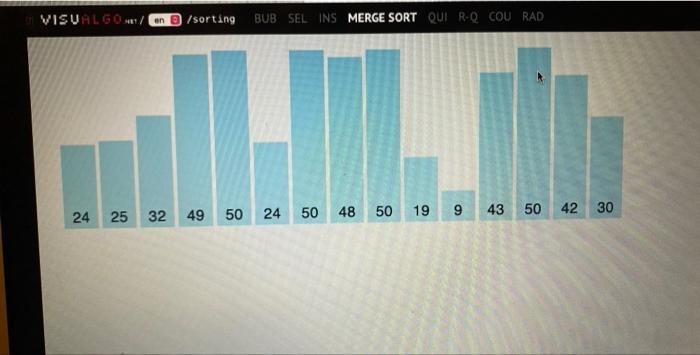Solved Explore The Process Of The Following Sorting 
