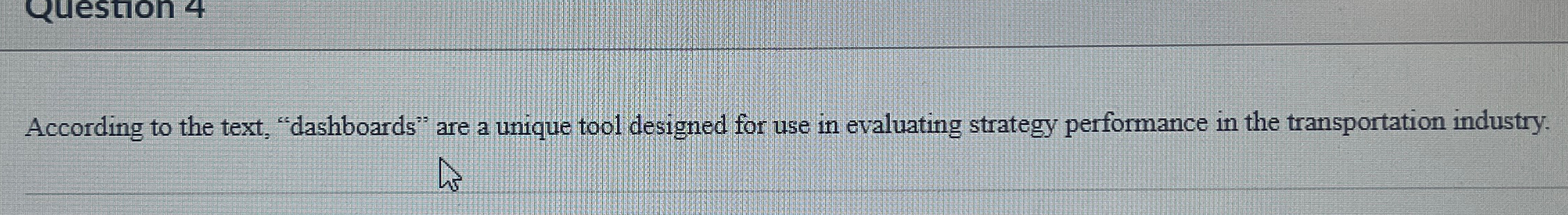 Solved According to the text, "dashboards" are a unique tool | Chegg.com