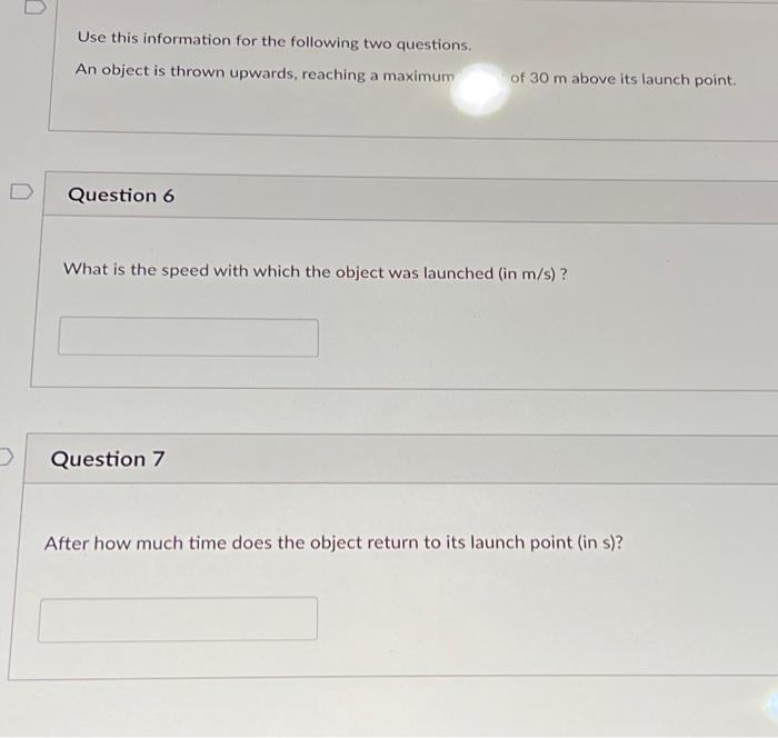 Solved Use this information for the following two questions. | Chegg.com