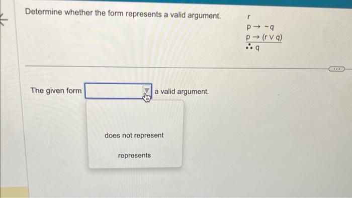 Solved Determine whether the form represents a valid | Chegg.com