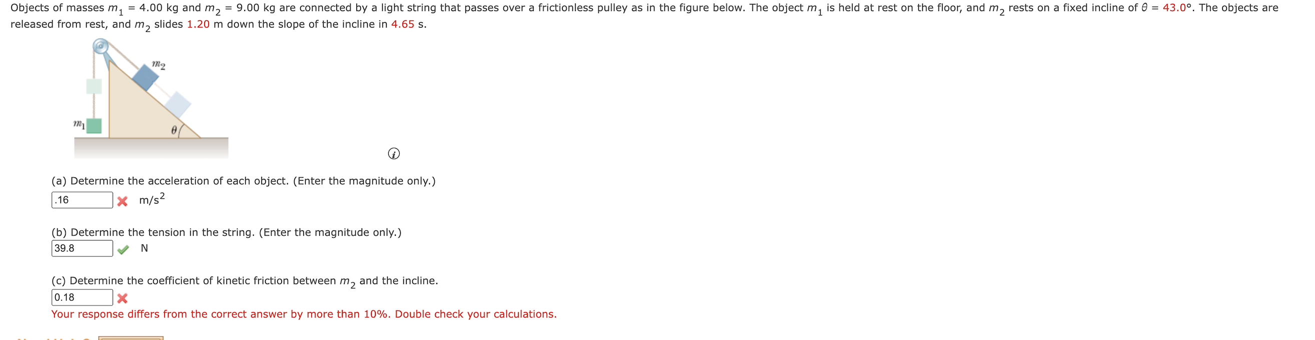 Solved released from rest, and m2 ﻿slides 1.20m ﻿down the | Chegg.com