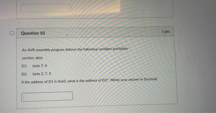 Consider the following definitions for d1, which | Chegg.com