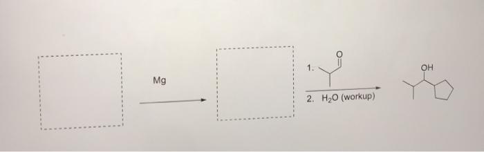 Solved 1. OH Mg 2. H20 (workup) MgBr OH 2. H20 (workup) | Chegg.com