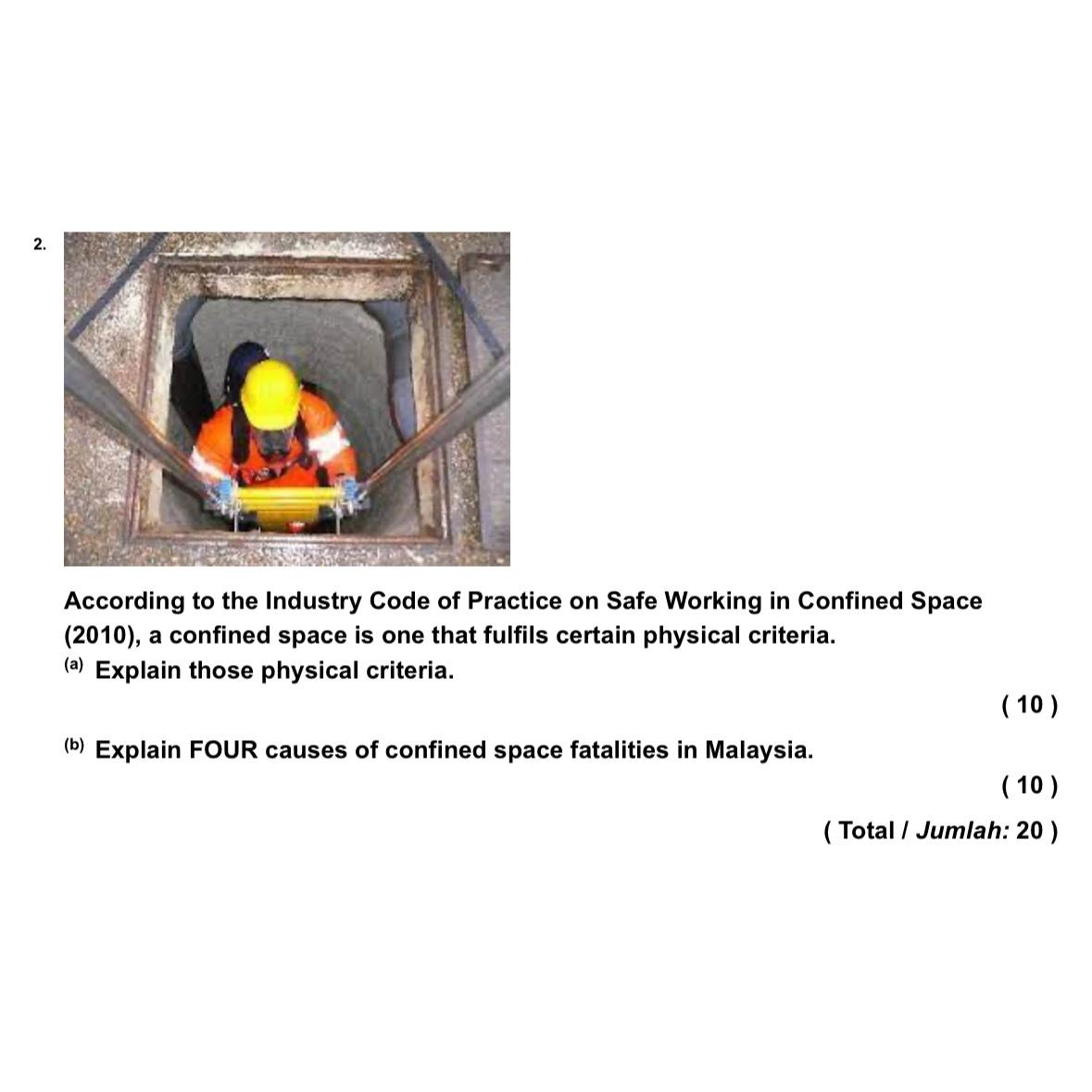 Solved According to the Industry Code of Practice on Safe | Chegg.com