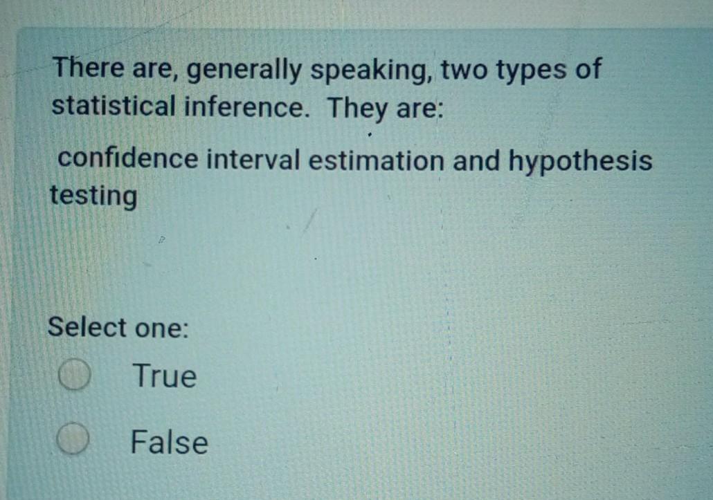 Solved There Are Generally Speaking Two Types Of Chegg
