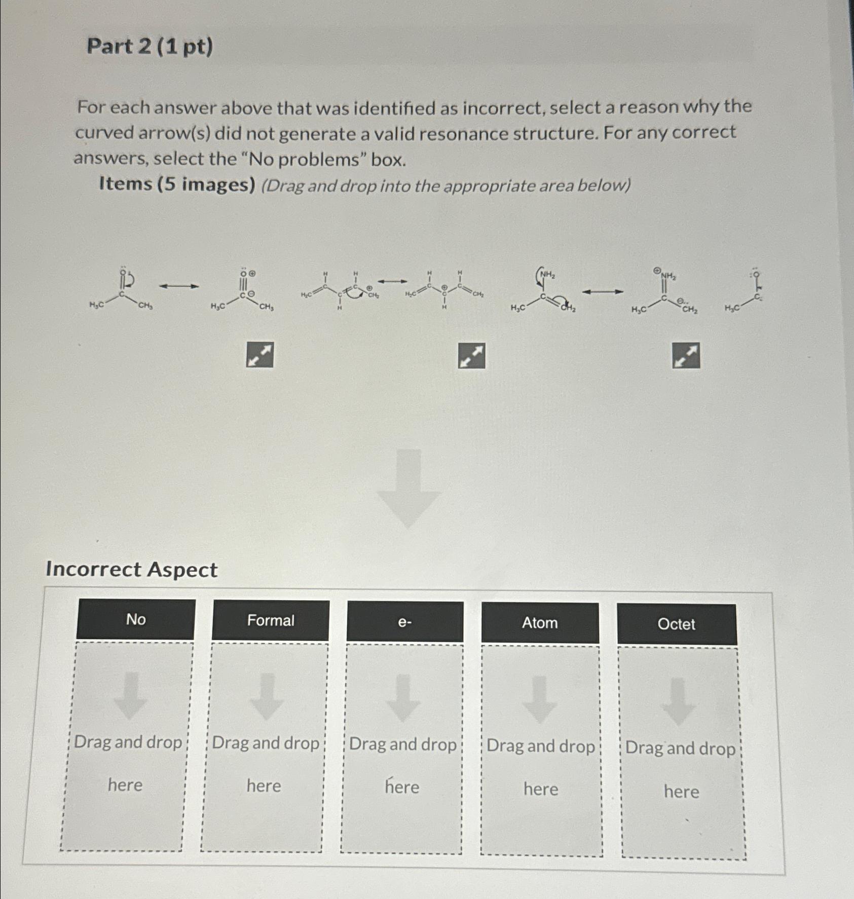 Solved Part 2 (1 pt)\\nFor each answer above that was | Chegg.com