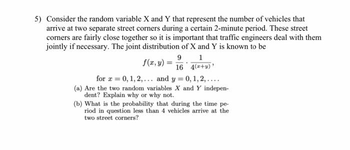Solved Consider the random variable X and Y that represent | Chegg.com