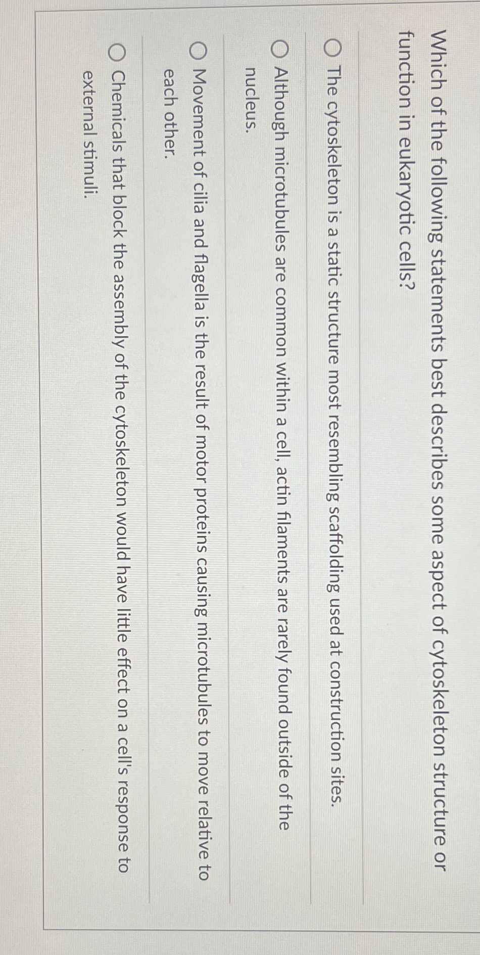 Solved Which of the following statements best describes some | Chegg.com