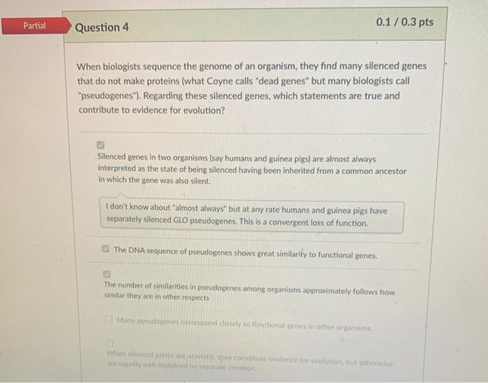 Solved Question 4 When Biologists Sequence The Genome Of An 