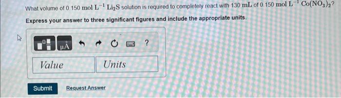 Solved Consider The Reaction Li2