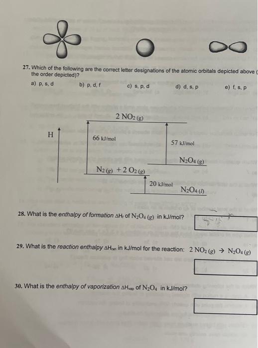 Solved 27. Which of the following are the correct letter | Chegg.com