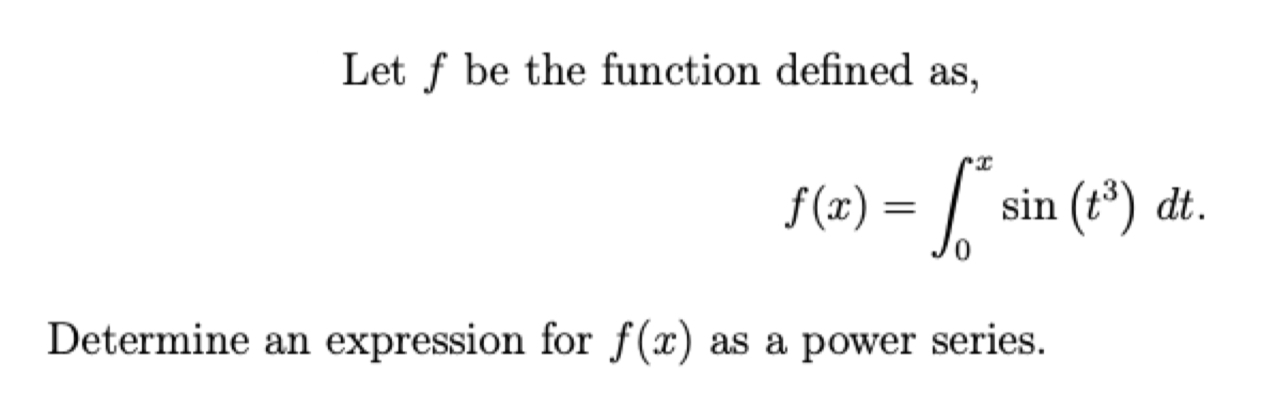 Solved Let f ﻿be the function defined | Chegg.com
