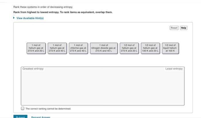 Solved Classify each process by its individual effect on the | Chegg.com